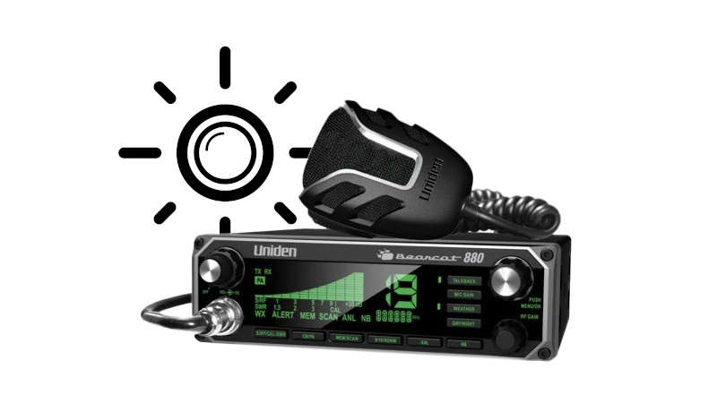 Backlit Display – Right Channel Radios