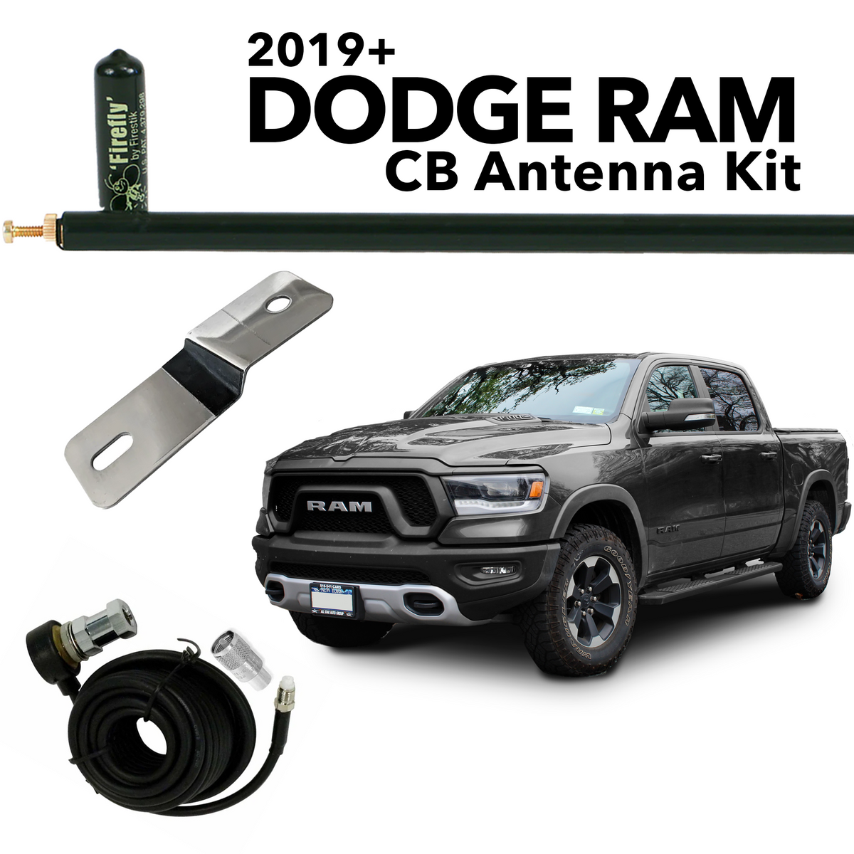 2019+ Dodge Ram CB Antenna Kit | Right Channel Radios