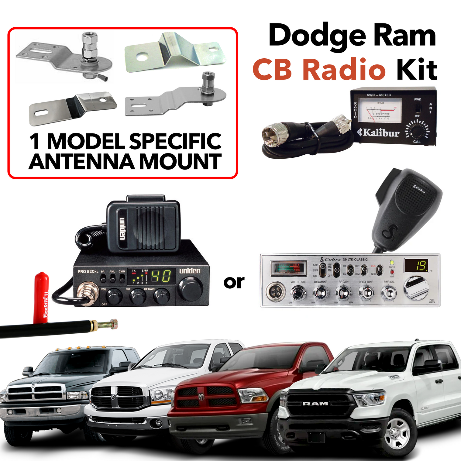 Dodge Ram CB Radio Kit | Right Channel Radios