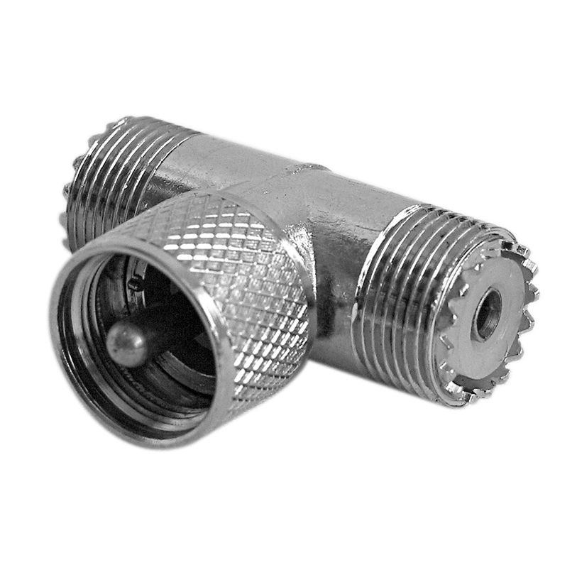 UHF T-CONNECTOR (Male to Female Ends) | Right Channel Radios
