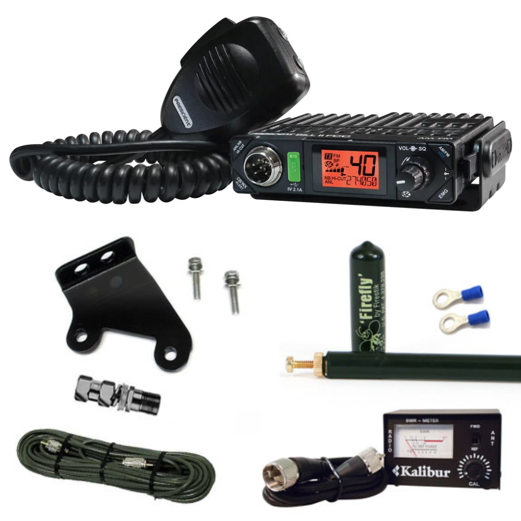 President Bill JK & JKU Jeep CB Radio Kit | Right Channel Radios