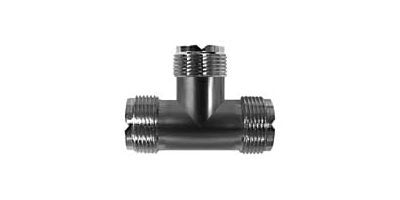 UHF "T" Connector with All Female Ends | Right Channel Radios